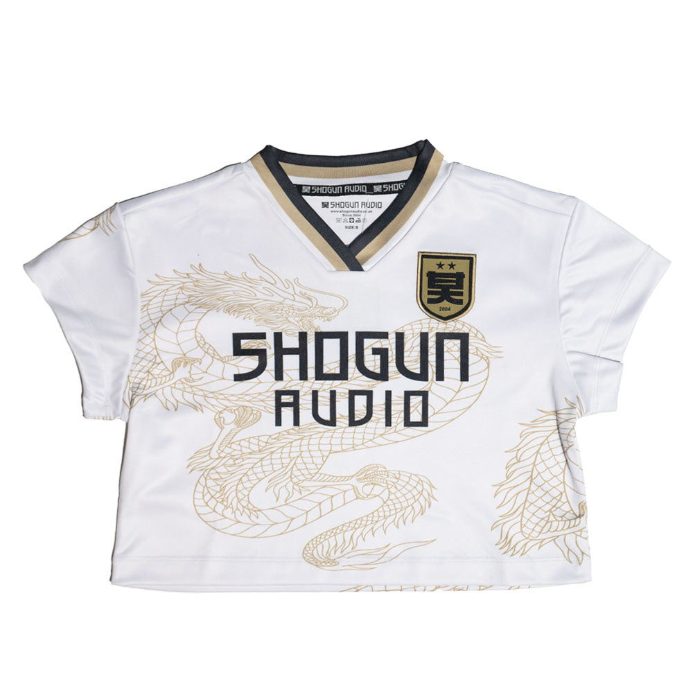 Shogun Cropped Football Shirt White – Shogun Audio